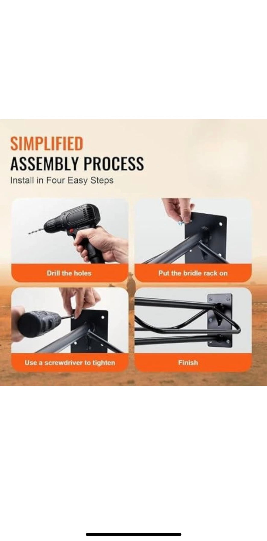 Horse Masters Wall Mounted Horse Riding Saddle Rack Tack Stable Yard B